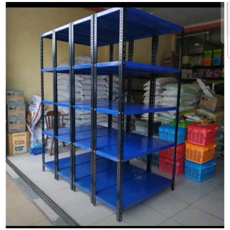 Jual Rak Besi Siku, T200xL40xP100, Rak gudang, Rak barang, Rak besi ...