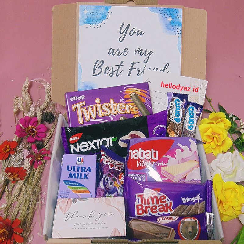 Jual HAMPERS SNACK UNGU UNTUK KADO ANAK / ULANGTAHUN / WISUDA ...