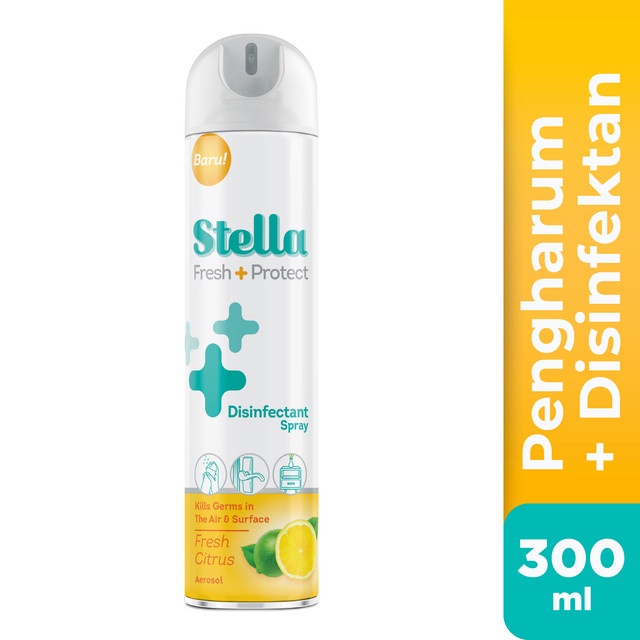 Jual Stella Fresh & Protect Aerosol Fresh Citrus 300 ml - Disinfektan ...
