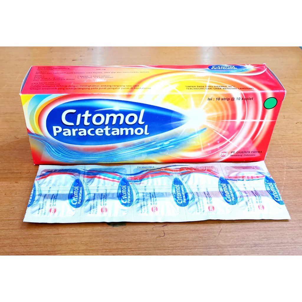 Jual Citomol Paracetamol 500 mg Box 100 Tablet | Shopee Indonesia