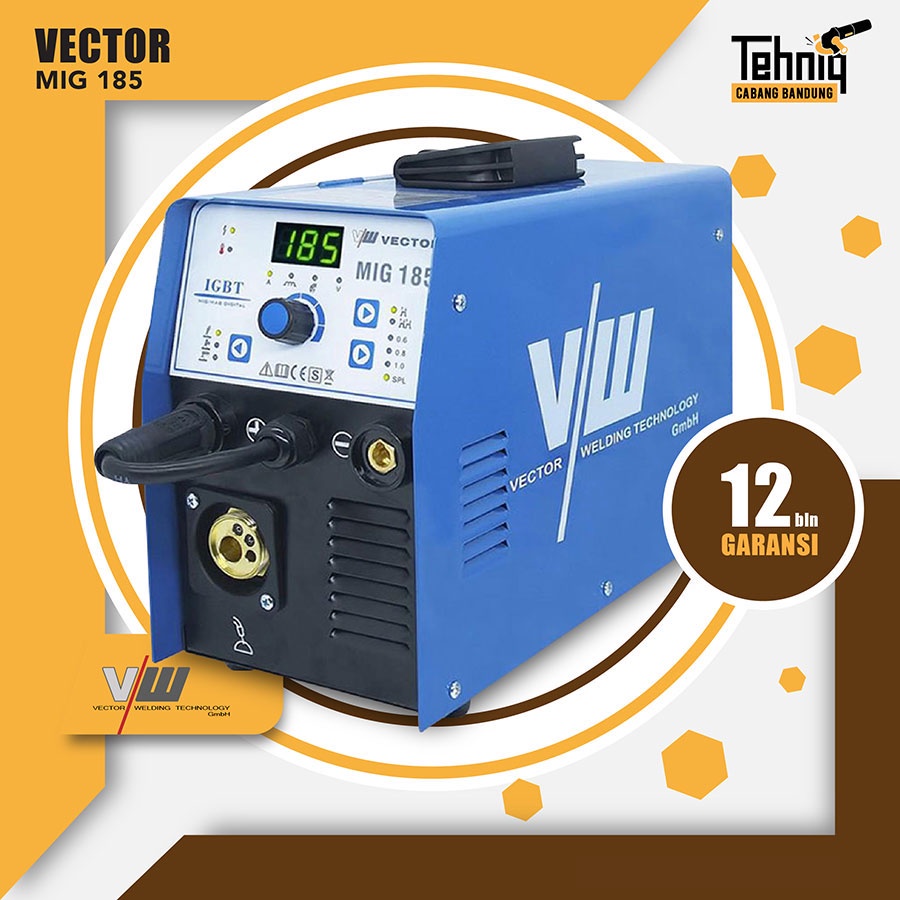 Jual Inverter Welding Machine VECTOR MIG 185 Gas & Gasless Mesin Las ...