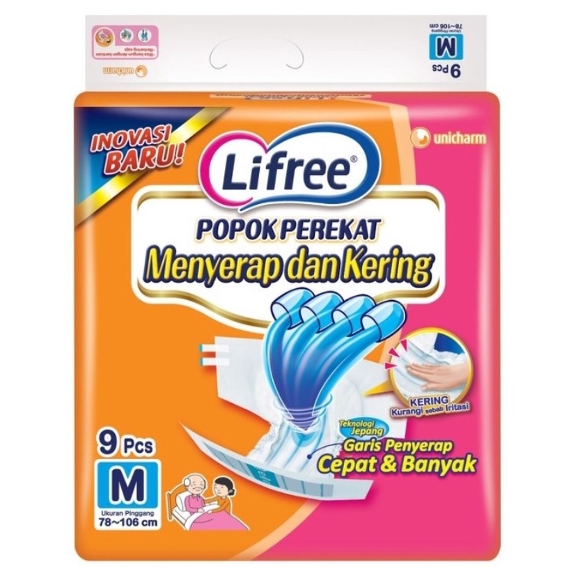 Jual Lifree Popok Dewasa Perekat Untuk Dewasa Lansia Ibu Melahirkan Kemasan Pack - Pampers Orang ...