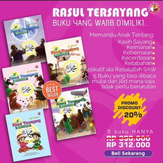 Jual Buku Rasul Tersayang Seri 2 buku rosa kak eka wardhana buku anak ...