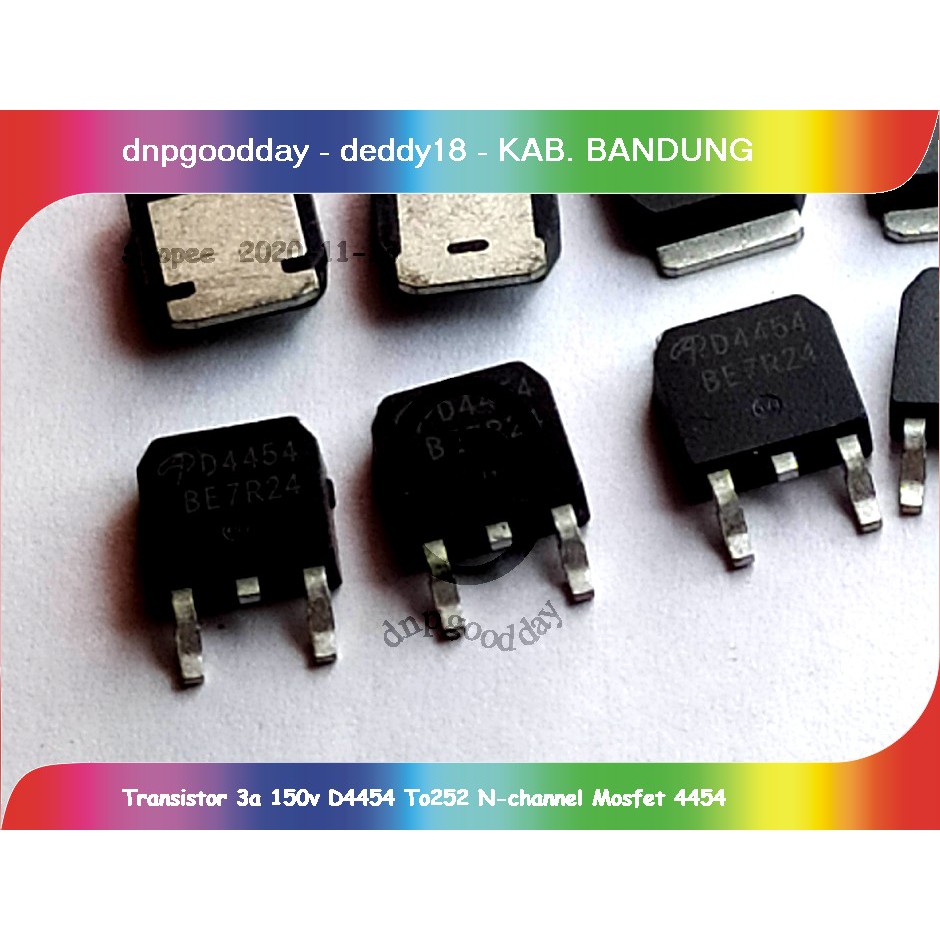 Jual Transistor 3a 150v D4454 To252 N-channel Mosfet 4454 | Shopee ...