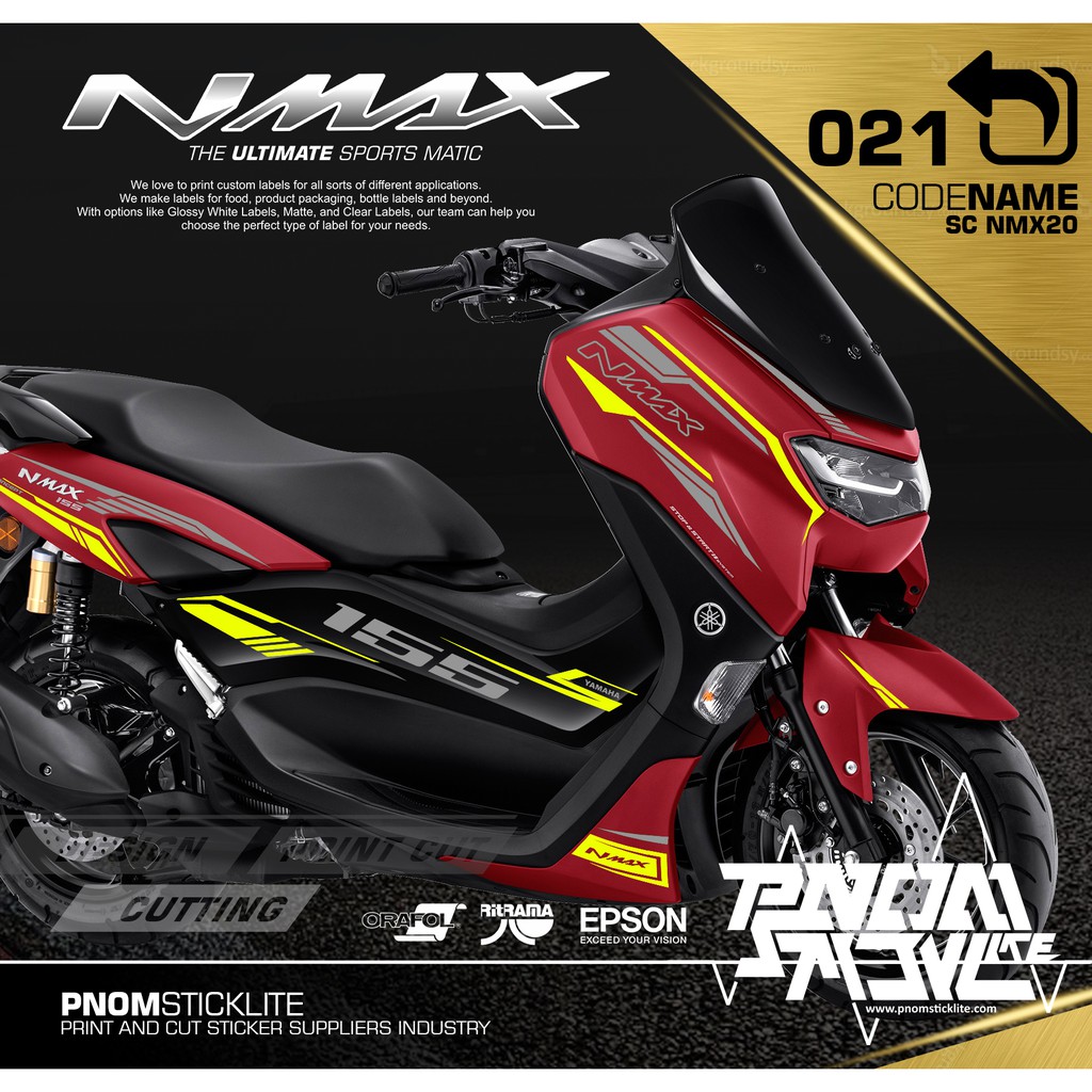 Jual Cutting Stiker Striping Nmax 2020 2021 2022 SC NMX20 P021 - 1025 ...