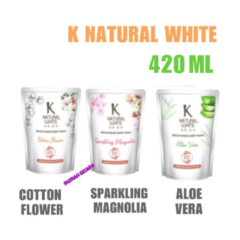 Jual K NATURAL WHITE 400 ML SABUN MANDI CAIR 400 ML 400 ML | Shopee Indonesia