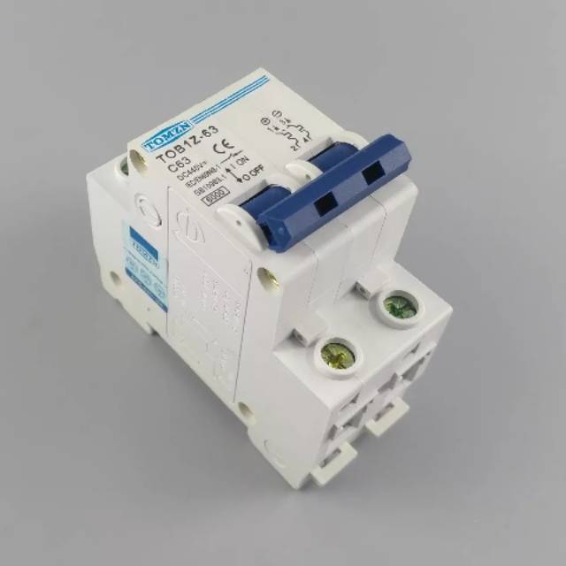 Jual Circuit breaker MCB 2P pole sekering listrik DC 440v 16A 25A 40A 63A | Shopee Indonesia