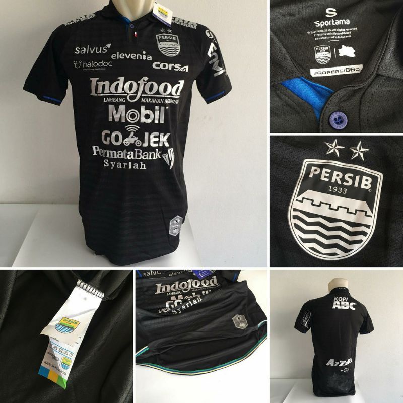 Jual JERSEY PERSIB 3RD HITAM MUSIM 19 20 2019 2020 GO GRADE ORI ...