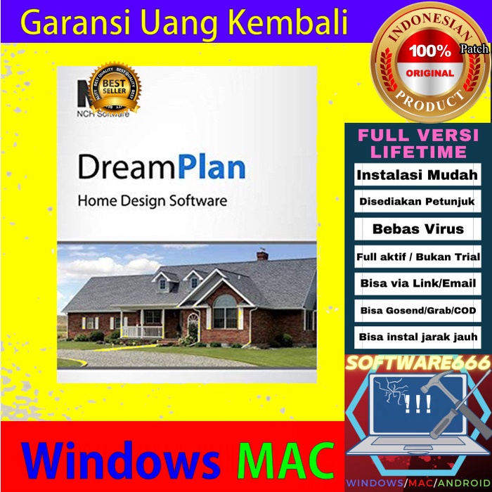 Jual Software Design Rumah:NCH DreamPlan Plus 6 [WIN] | Shopee Indonesia