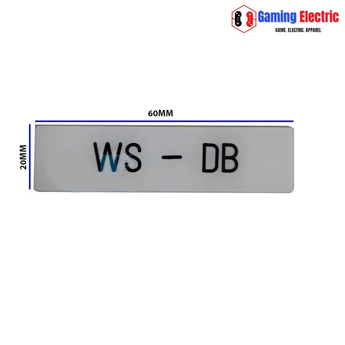 Jual Name Plate Panel W60mm x H20mm / Name Plate Acrylic | Shopee Indonesia
