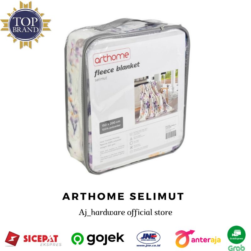 Jual Arthome Selimut Fleece Flower 150x200 Cm | Shopee Indonesia