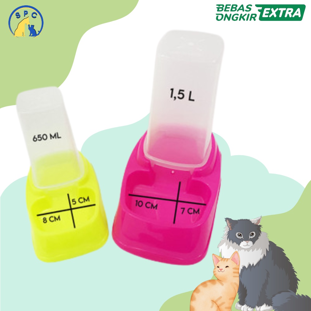 Jual CHIRO Pet Feeder Dispenser Tempat Makan Kucing Otomatis 650ml 1,5L ...