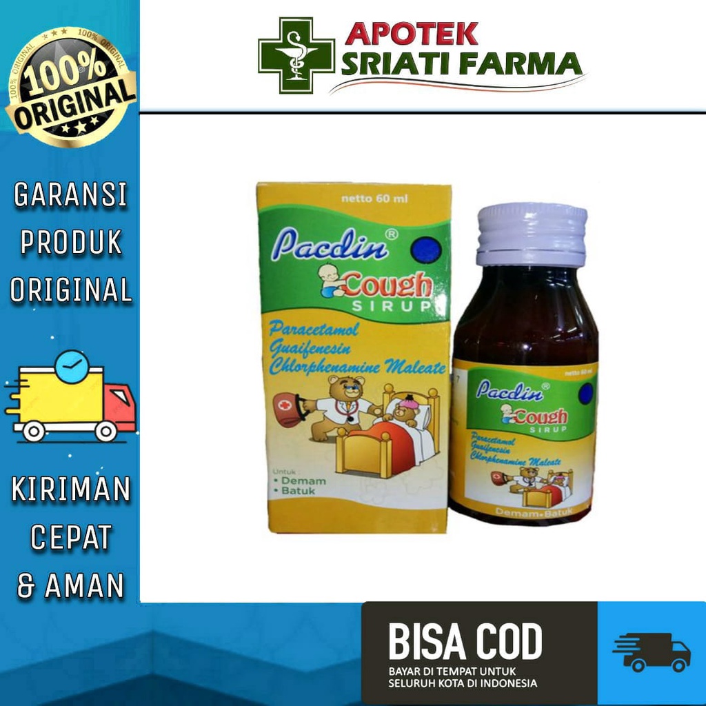 Jual Pacdin Cough Syrup 60 Ml | Shopee Indonesia