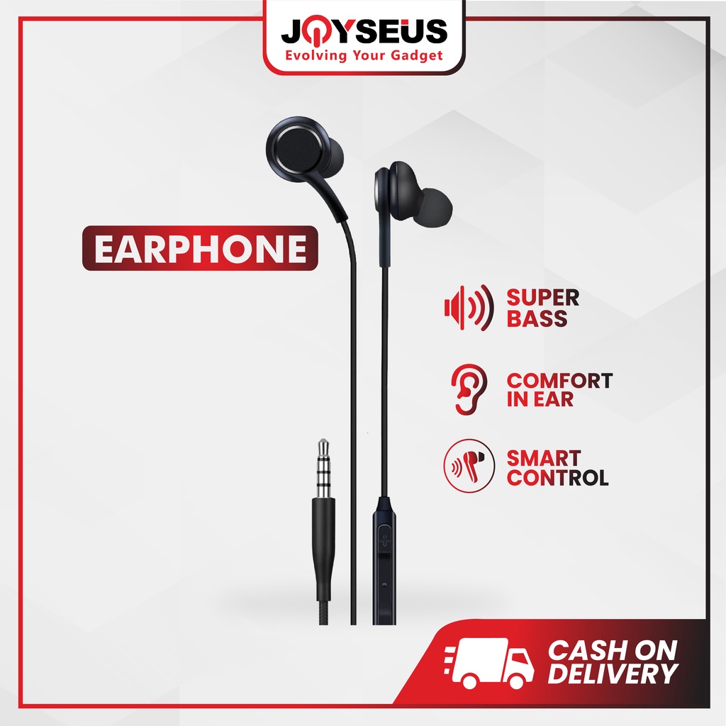 Jual Joyseus Earphone in Ear Sport Earphones Headset kabel 3.5 mm ...