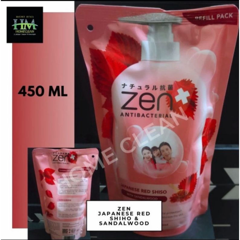 Jual Zen Japanese Red shiso sabun cair 400 ml | Shopee Indonesia