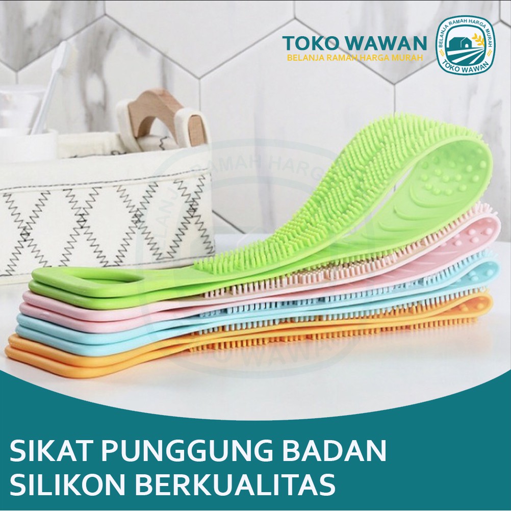 Jual Alat Mandi Sikat Penggosok Punggung dan Badan Silicon | Shopee ...