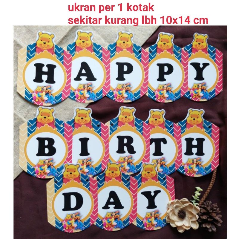 Jual banner flag garland flag bunting flag ulang tahun happy birthday ...