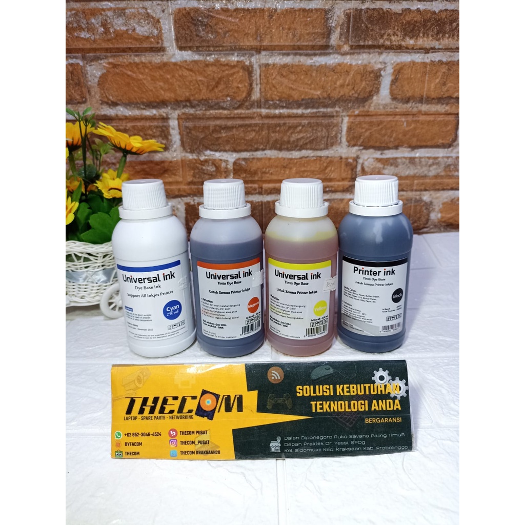 Jual Tinta universal 250ml Printer Canon pengganti GI790 GI 790 GI-790 ...