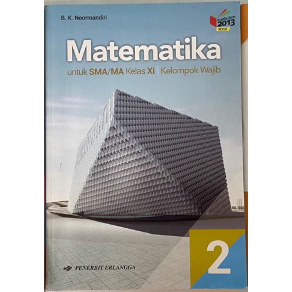 Jual Buku Paket Cetak Pelajaran Matematika Kelompok Wajib Kelas 11 Penerbit Erlangga Kurikulum ...