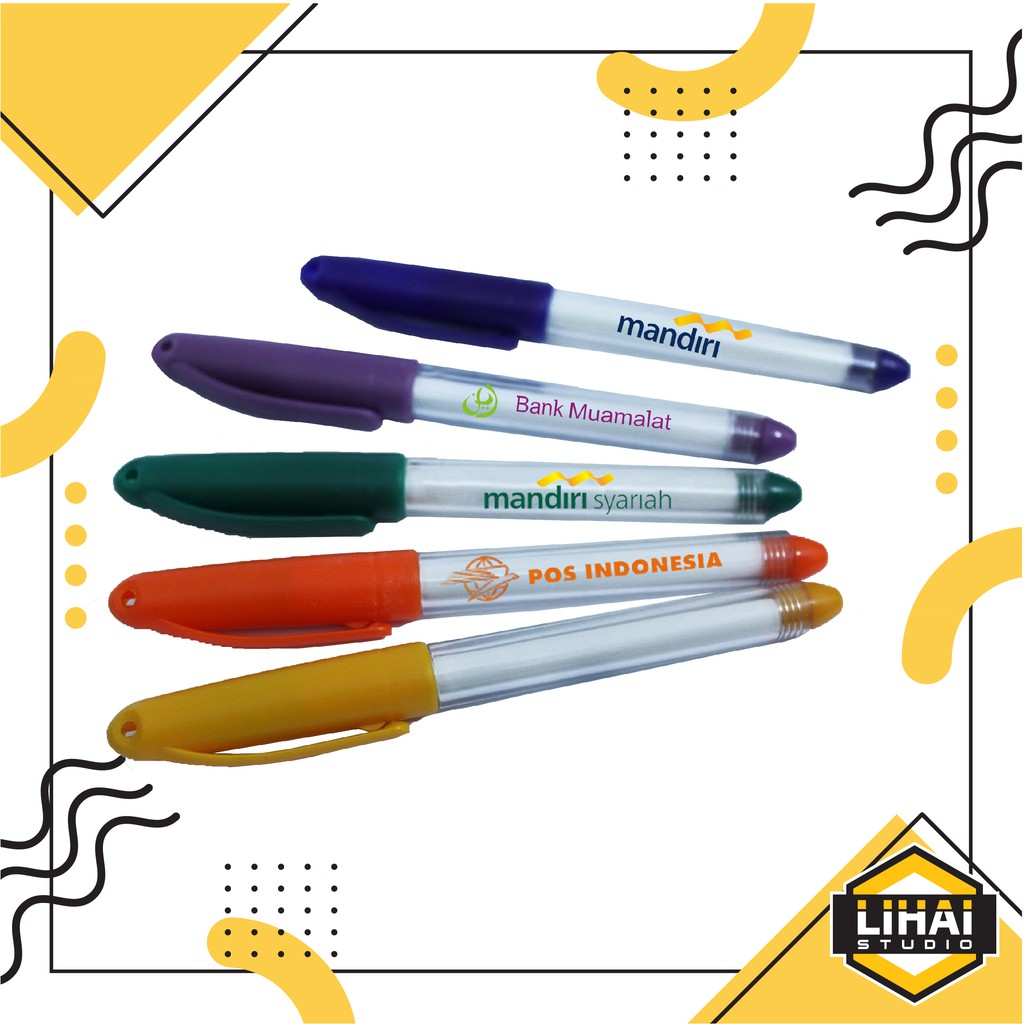Jual Custom Design Cetak Pena Ballpoint Bolpen Pulpen Promosi Souvenir ...