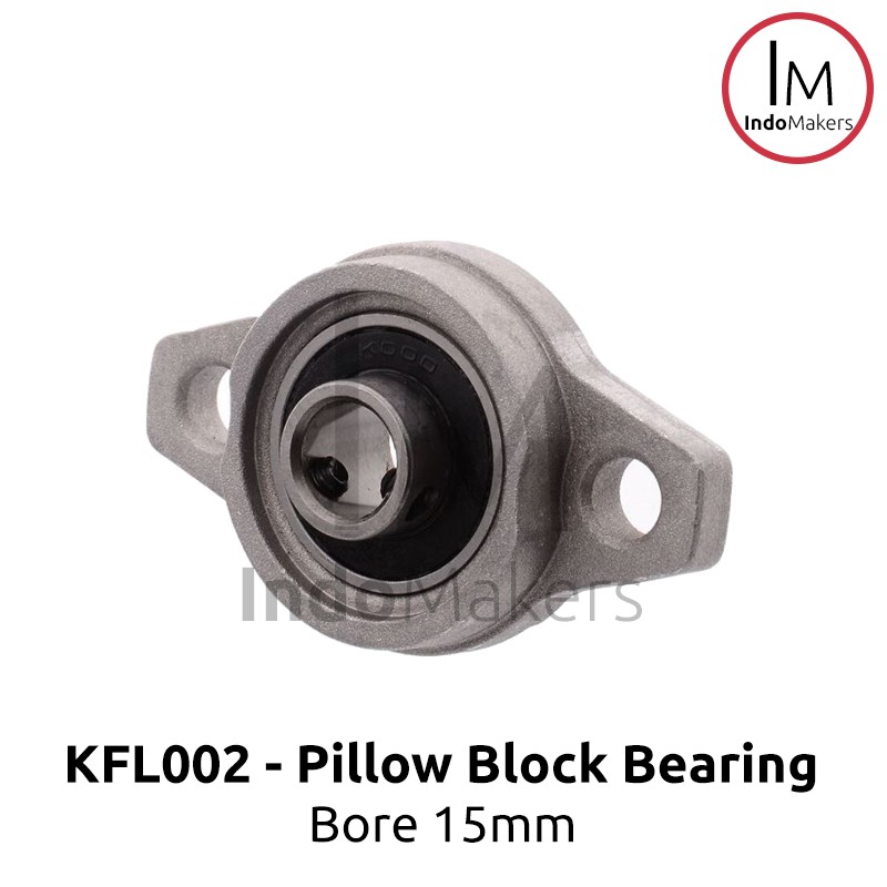 Jual KFL002 Pillow Block Bearing 15mm Inner Diameter / Bore | Shopee ...
