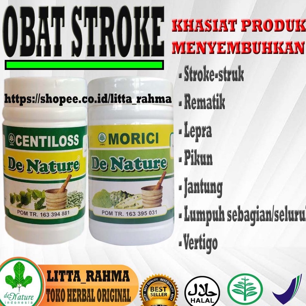Jual ASLI Obat Herbal Stroke Struk Darah Tinggi Hipertensi Lumpuh ...