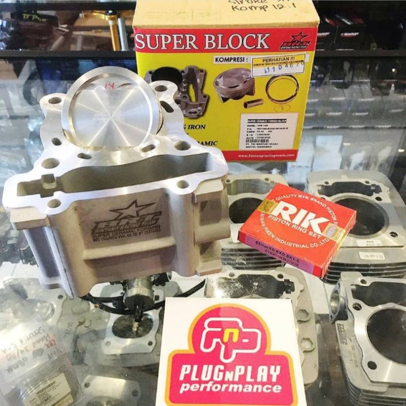 Jual BRT Super Blok Silinder Set WR155 63mm ceramic | Shopee Indonesia