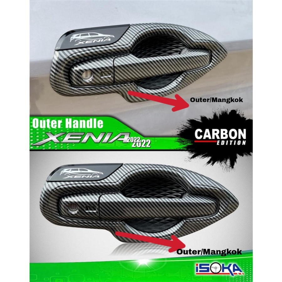 Jual Outer/Mangkok Pintu PLATINUM XENIA 2022 - FULL CARBON | Shopee Indonesia