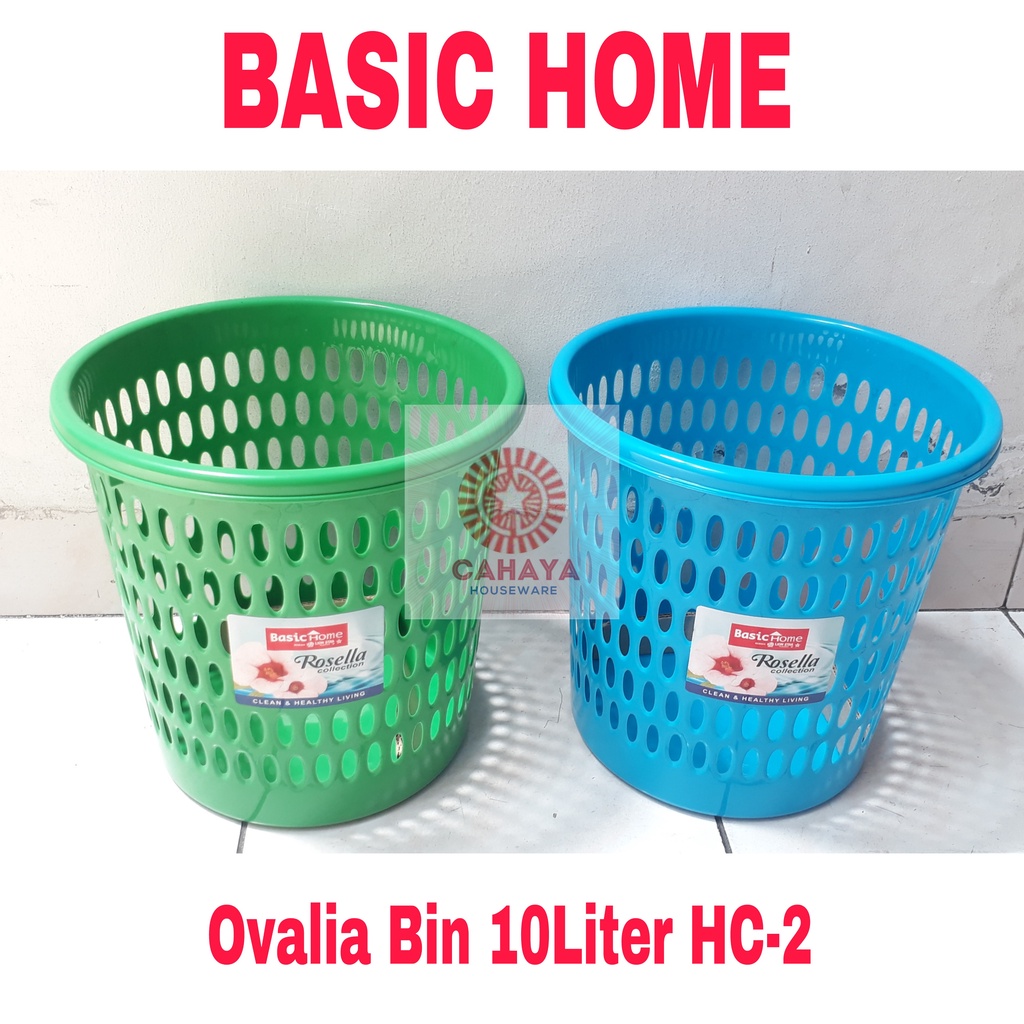 Jual Ovalia Bin 10Liter HC-2 BASIC HOME/ Keranjang Sampah/ Tempat ...