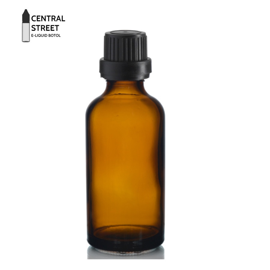 Jual 50ml Glass Dropper Bottle Amber / Botol Tetes Kaca 50 ml (Tutup ...