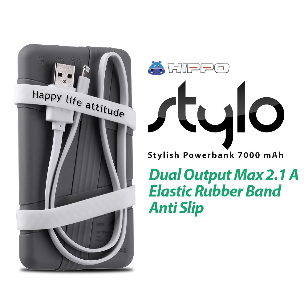 Jual Hippo Power Bank 7000MAH Stylo Value Pack | Shopee Indonesia
