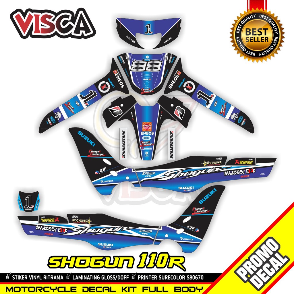 Jual Decal Shogun 110 R Full Body Stiker Shogun 110 R Full Body ...