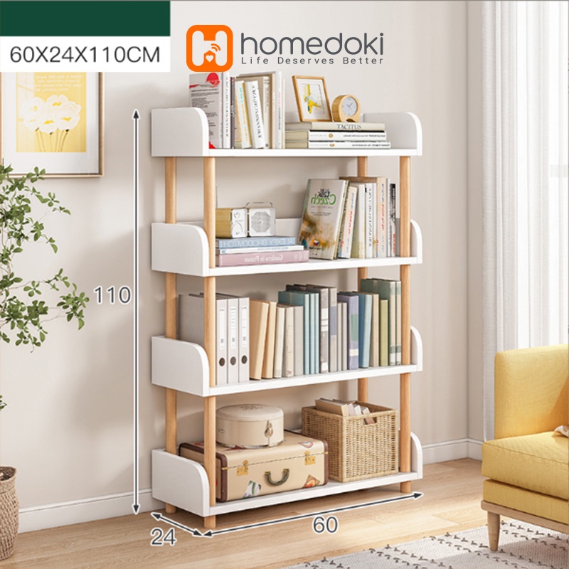 Jual Homedoki Rak Buku / Lemari Buku Serbaguna 4 Susun / Rak ...