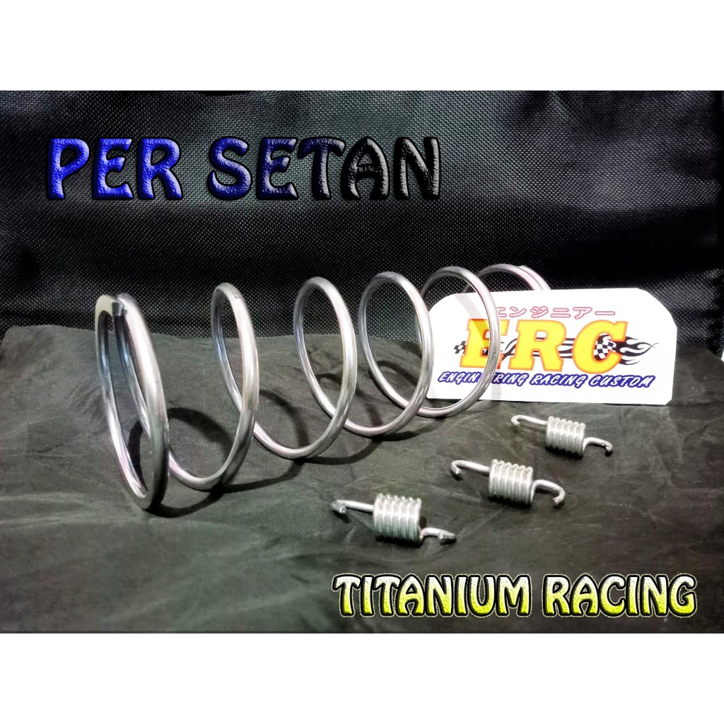 Jual PER SETAN TITANIUM RACING + PER SENTRI PCX VARIO 125 150 NMAX ...