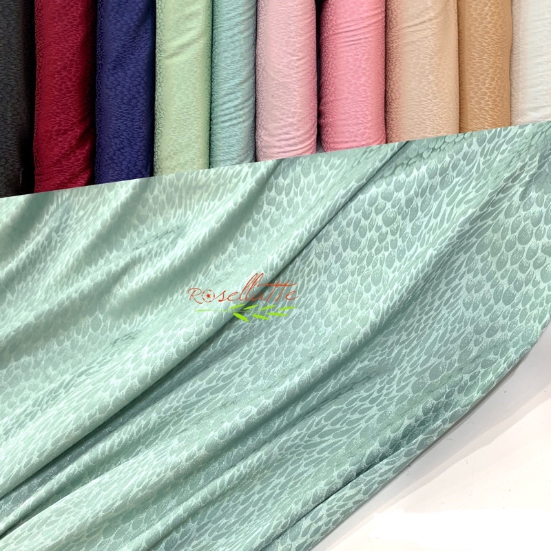 Jual Kain Satin Jacquard Premium Leopard Semi Sutra Gamis Mukenah ...