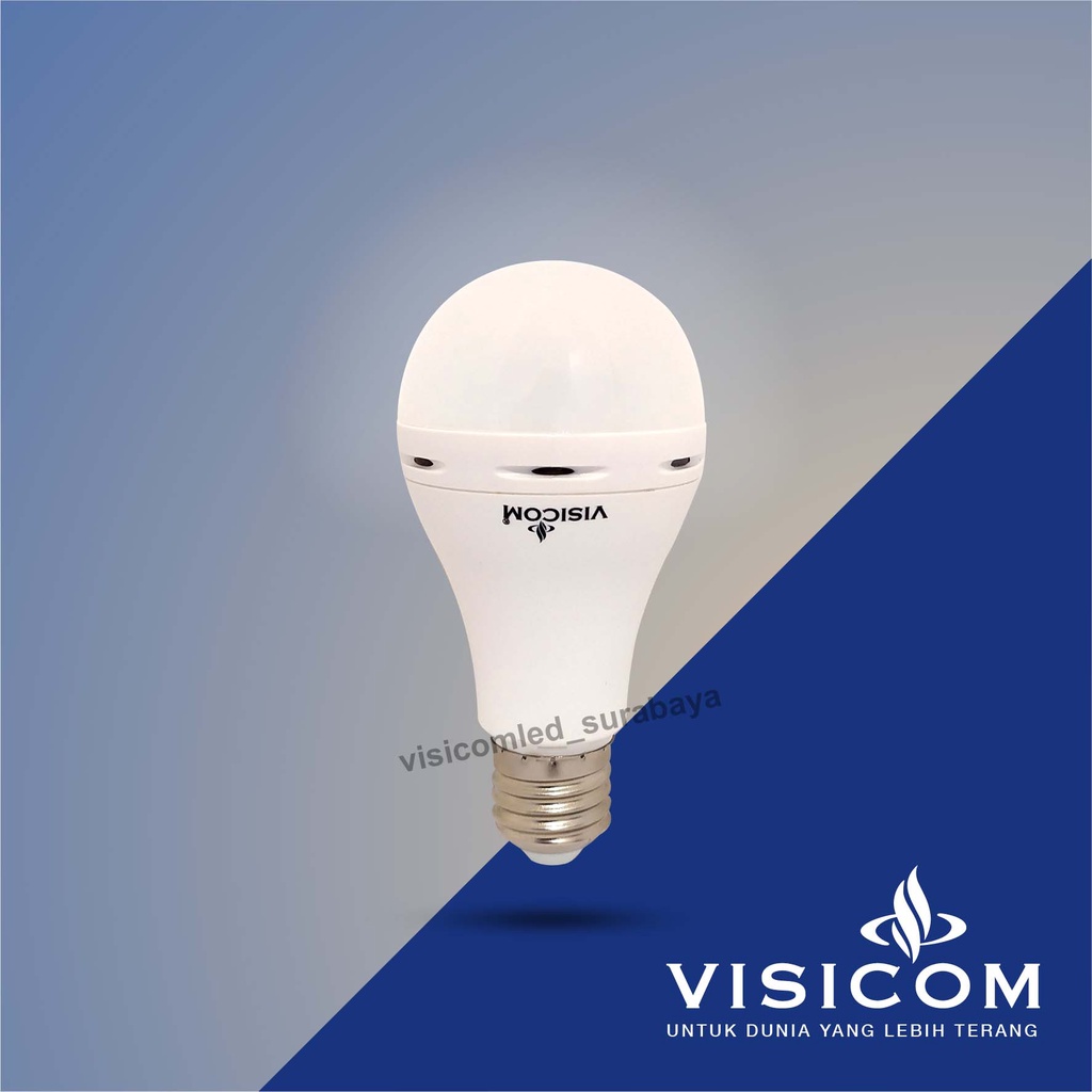 Jual VISICOM Lampu LED Bulb Emergency Magic 12 Watt / Lampu Darurat Super Battery - Cahaya Putih ...
