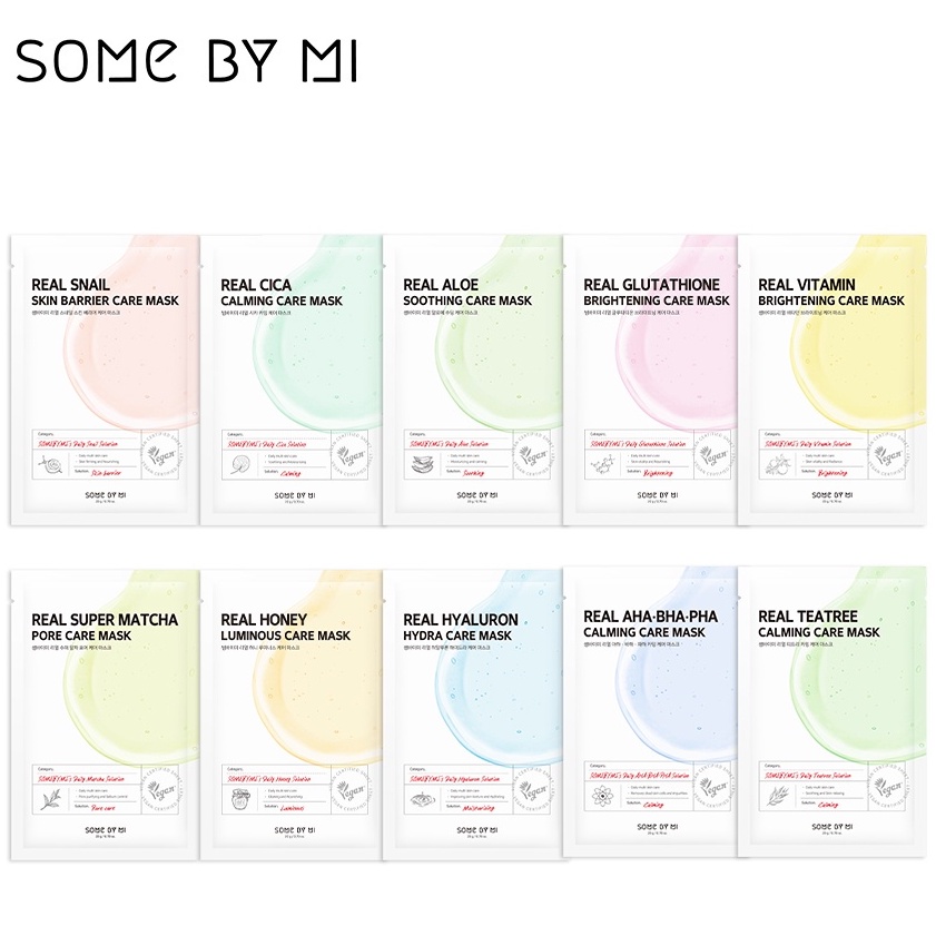 Jual [BPOM] Some By Mi SomeByMi Real Care Sheet Mask Masker Wajah ...