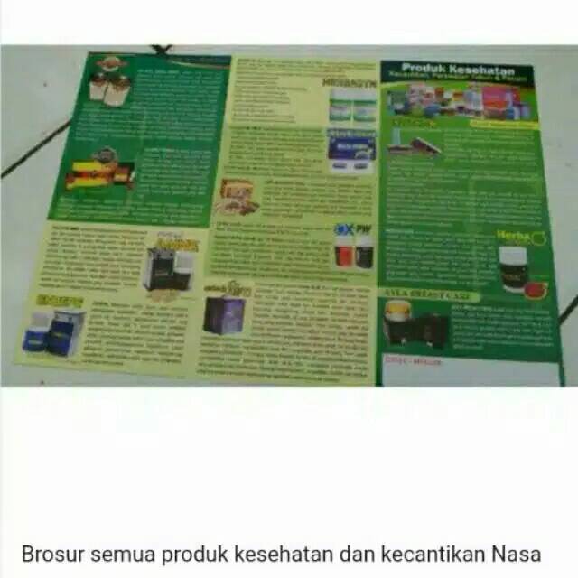 Jual Brosur produk nasa argo dan kecantikan | Shopee Indonesia
