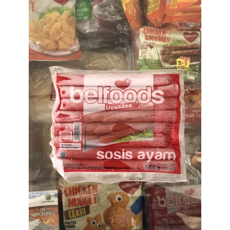 Jual Belfoods Uenak Sosis Ayam 500gr | Shopee Indonesia