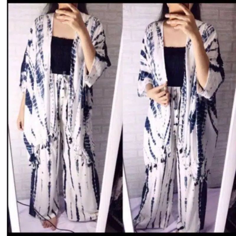 Jual oneset bali tie dye putih | Shopee Indonesia