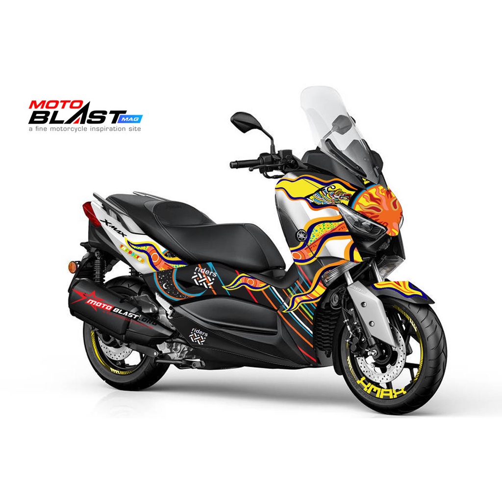 Jual Decal Sticker Motor Motoblast - XMAX 250 Livery Helm AGV 5 ...