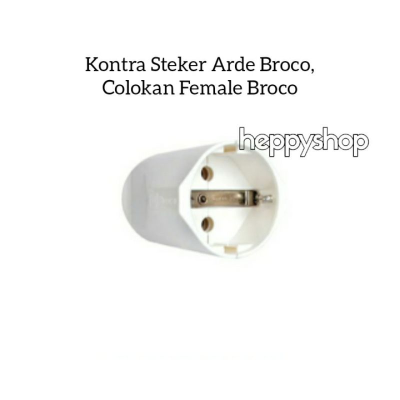 Jual Kontra Steker Arde Broco, Colokan Female Broco | Shopee Indonesia