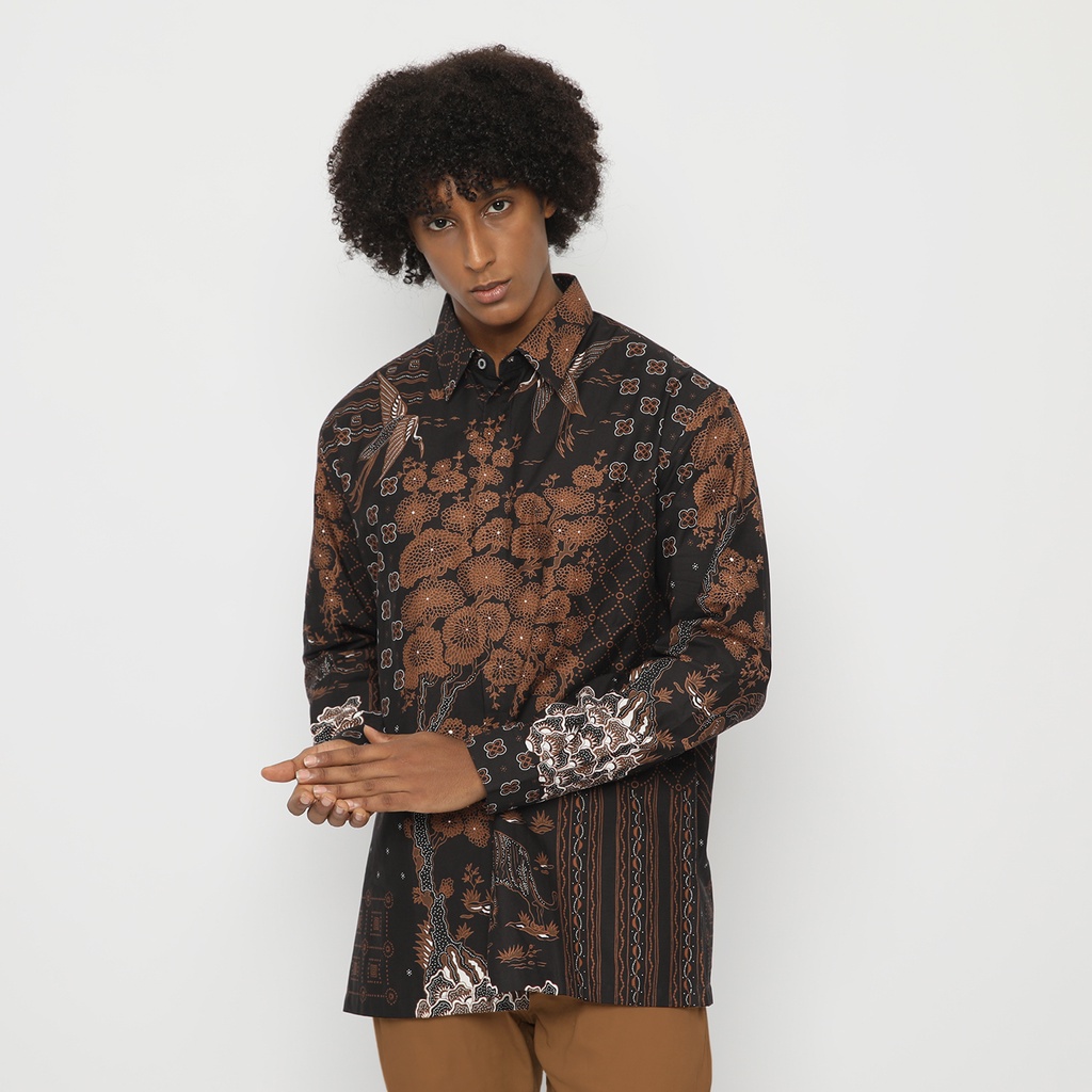 Jual Batik Semar Kemeja Lengan Panjang PA Klasik Simbar Modern Sogan ...
