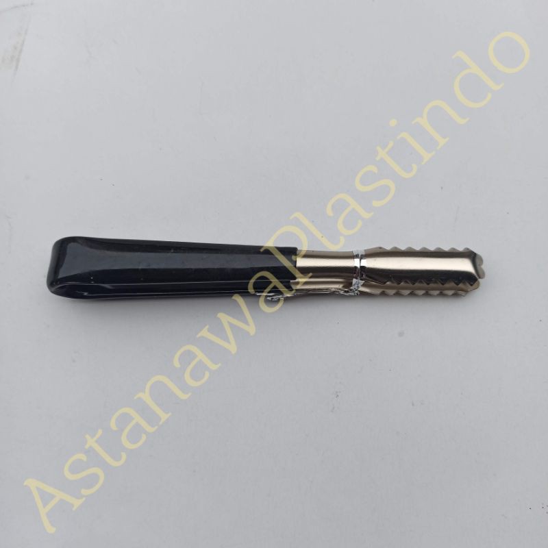 Jual Capitan Stainless steel gagang karet hitam pencapit gerigi es ...
