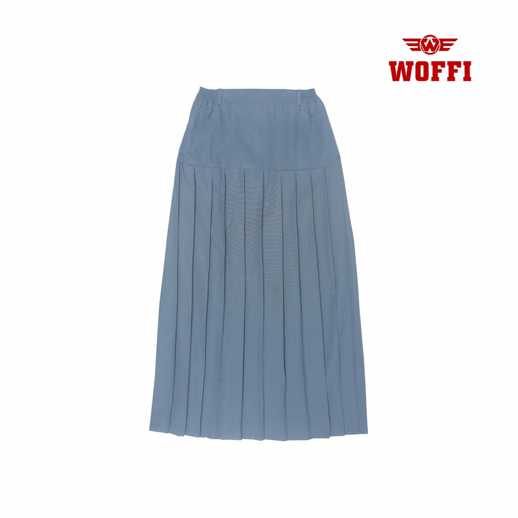 Jual Seragam SMA Woffi Rok Span Plisir Karet Abu-abu | Shopee Indonesia