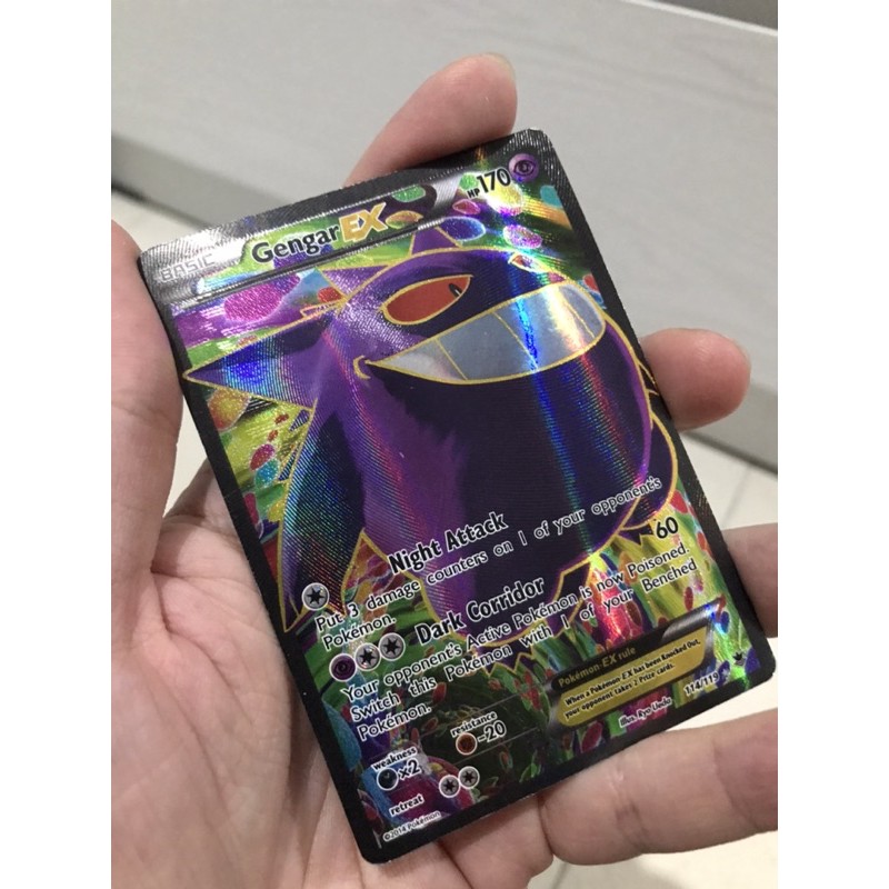 Jual Pokemon TCG Card Gengar EX full art + Gastly & Haunter + Binder ...