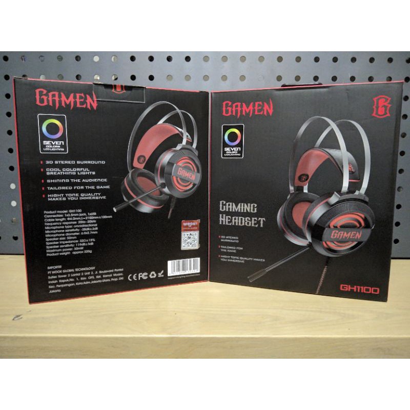Jual Gaming Headset Gamen GH1100. Garansi resmi. | Shopee Indonesia