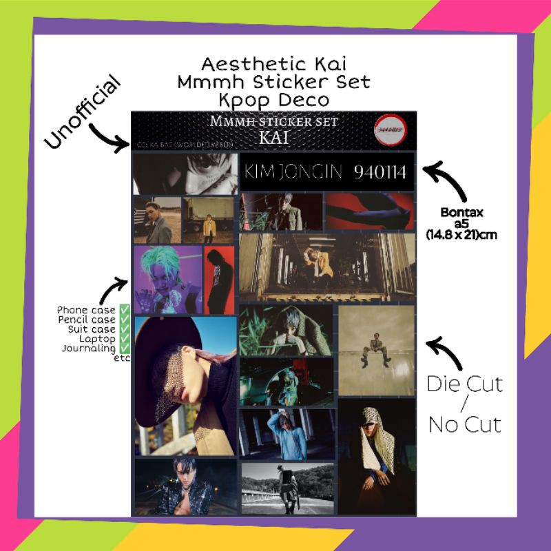 Jual STICKER KAI EXO THE 1st SOLO ALBUM UNOFFICIAL AESTHETIC STICKER ...