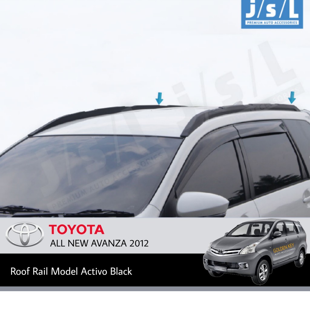 Jual JSL Roof Rail Avanza 2019 Roof Rail Model Activo Colour By Request ...