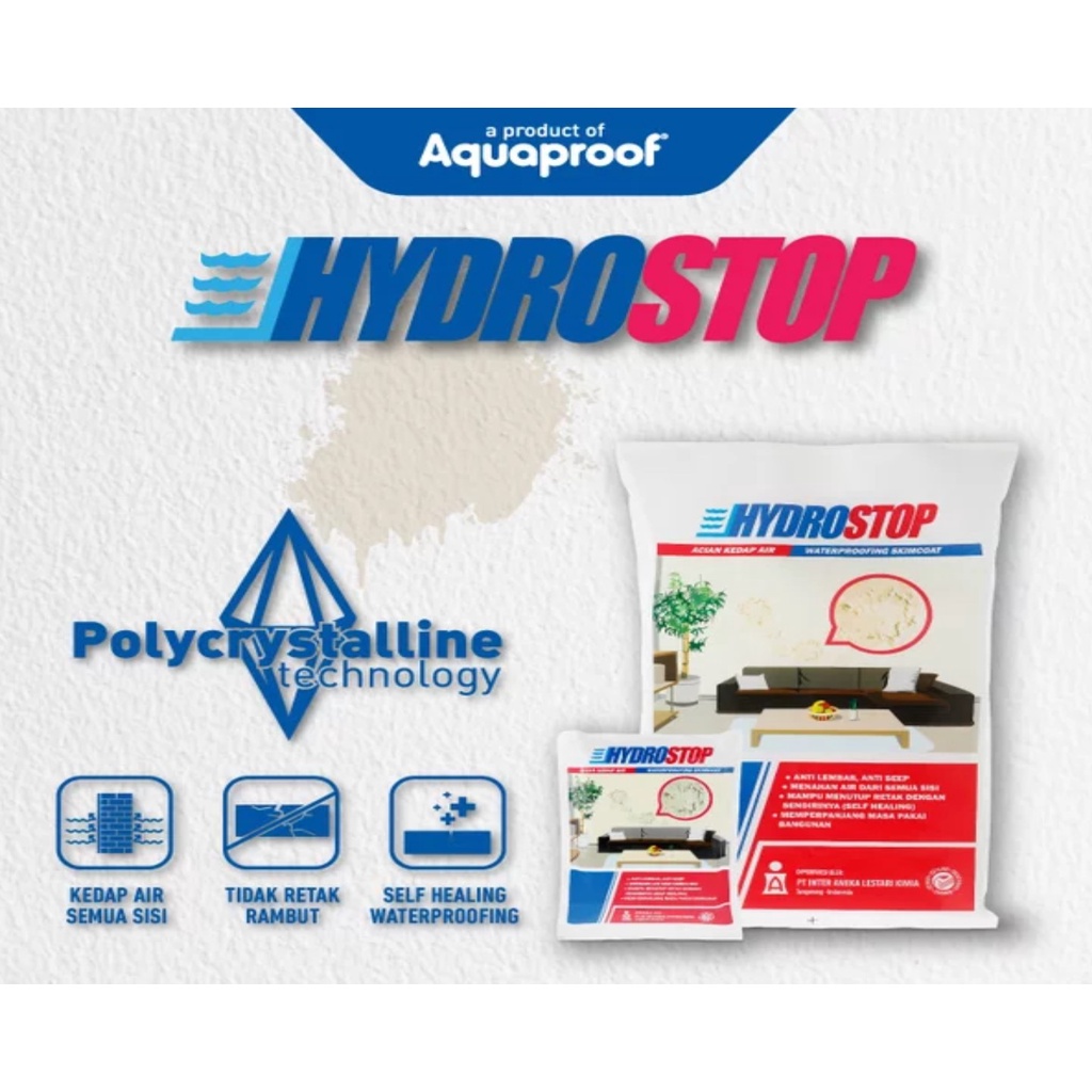 Jual SEMEN ACIAN WATERPROOFING/KEDAP AIR HYDROSTOP (2 KG) | Shopee ...